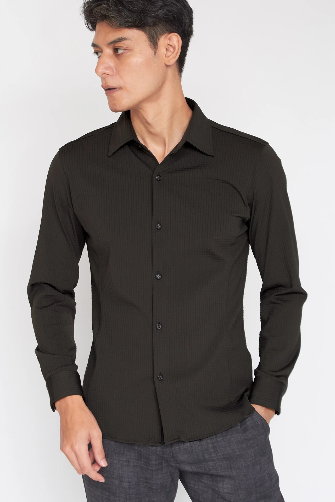 ZERO by TORNADO MART∴3Dリップルハイテンションシャツ / TORNADO