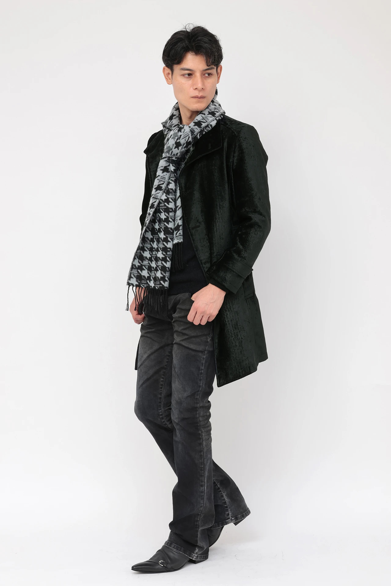 TORNADO MART∴クロコエンボスモールスタンドコート / TORNADO MART